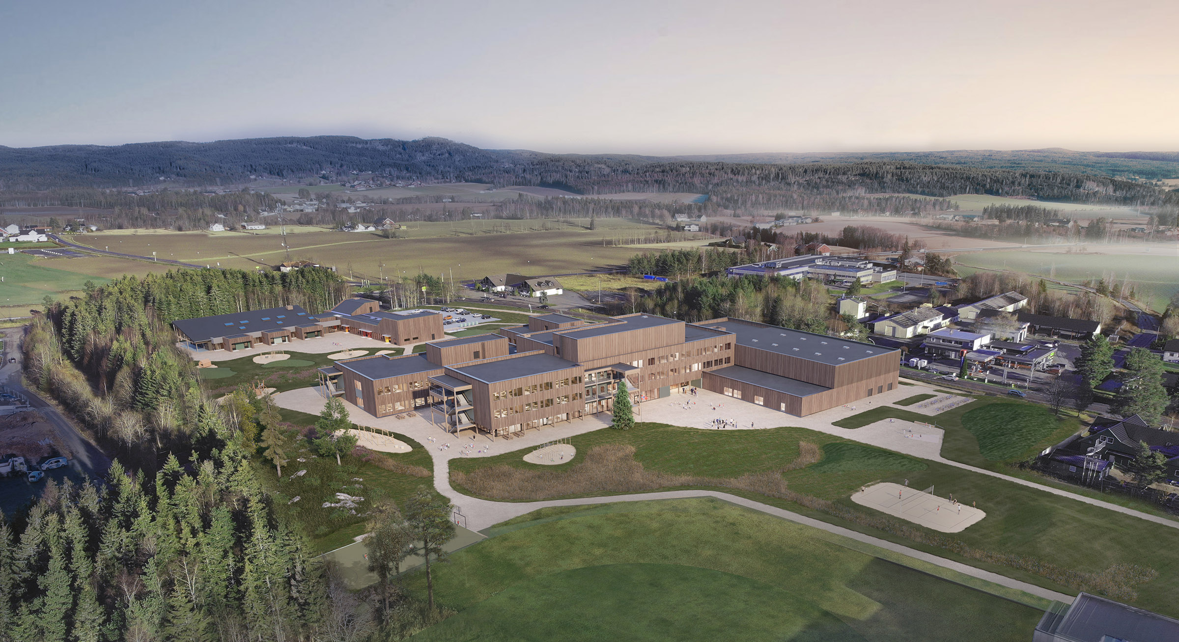 Aurskog-Høland kommune - Ny barnehage, skole, flerbrukshall og ...